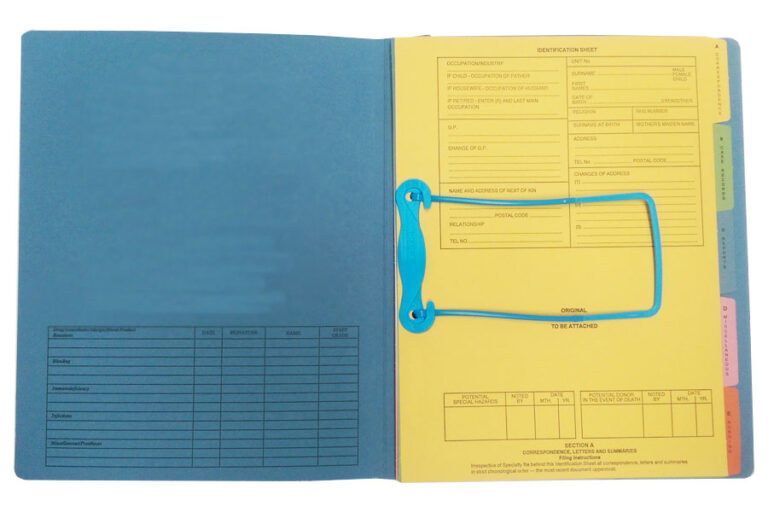 Casenote Folders | Case Note folders & patient records charts